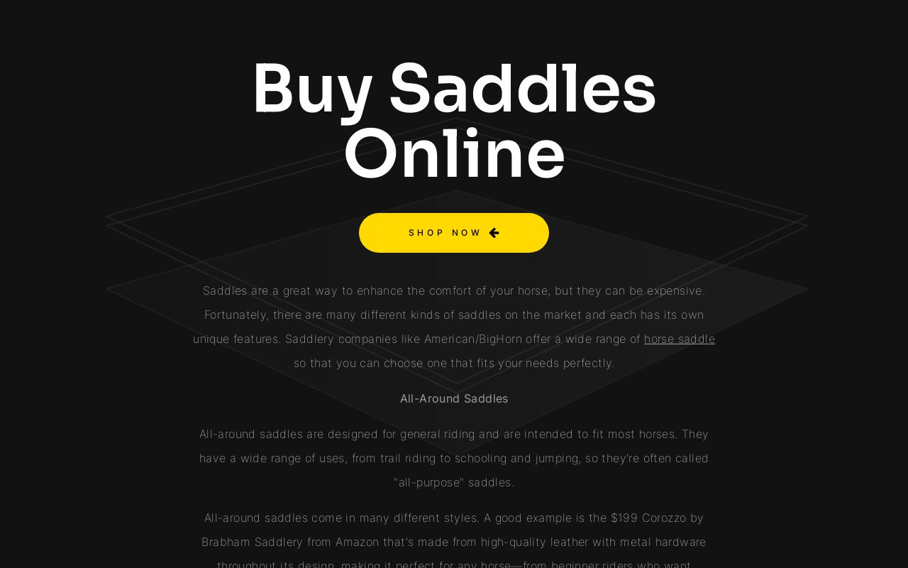Buy Saddles Online- USA-USA Shipping
